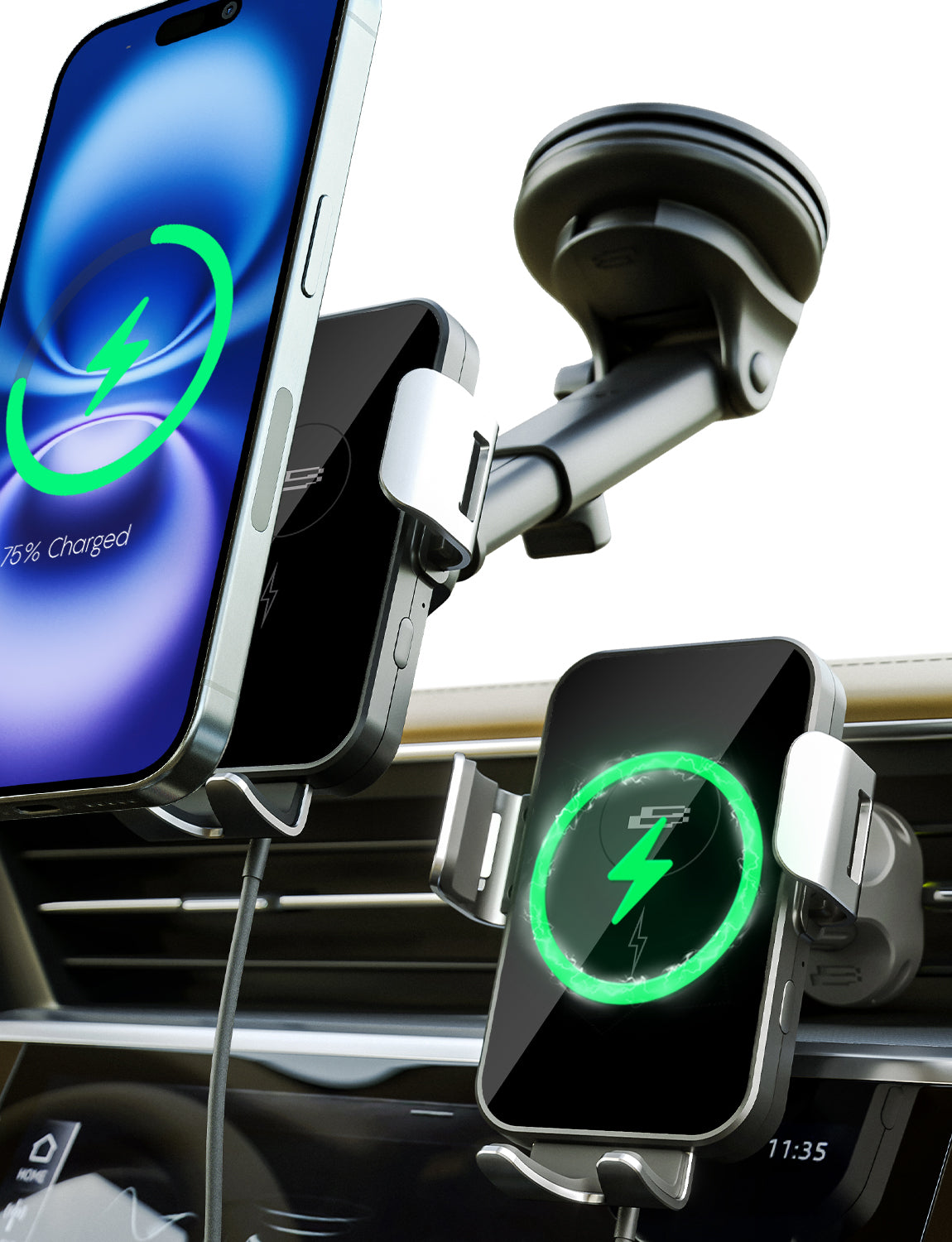 Bracketron PwrUp Automatic Dash/Window/Vent Mount