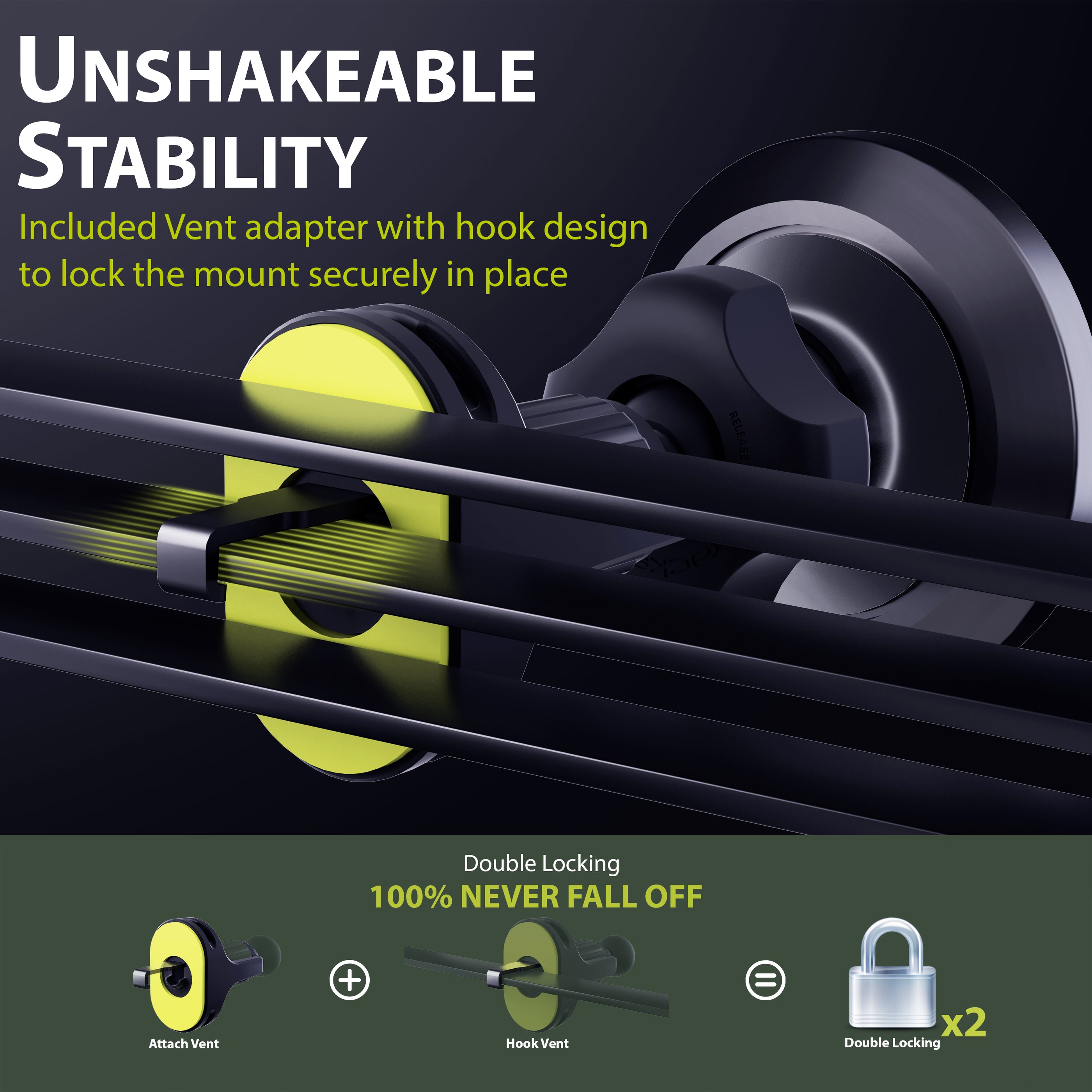 Bracketron MagAlign Pro Extend Window, Dash & Vent Mount