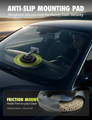 Bracketron Nav-Mat Portable GPS Dash Pad Weighted Friction Base