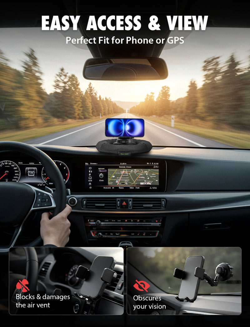 Bracketron Nav-Mat Portable GPS Dash Pad Weighted Friction Base