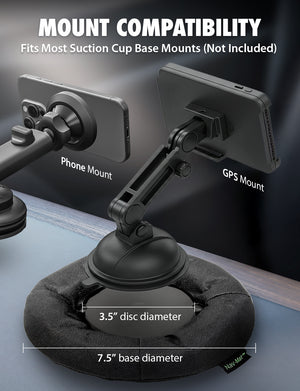 Bracketron Nav-Mat Portable GPS Dash Pad Weighted Friction Base